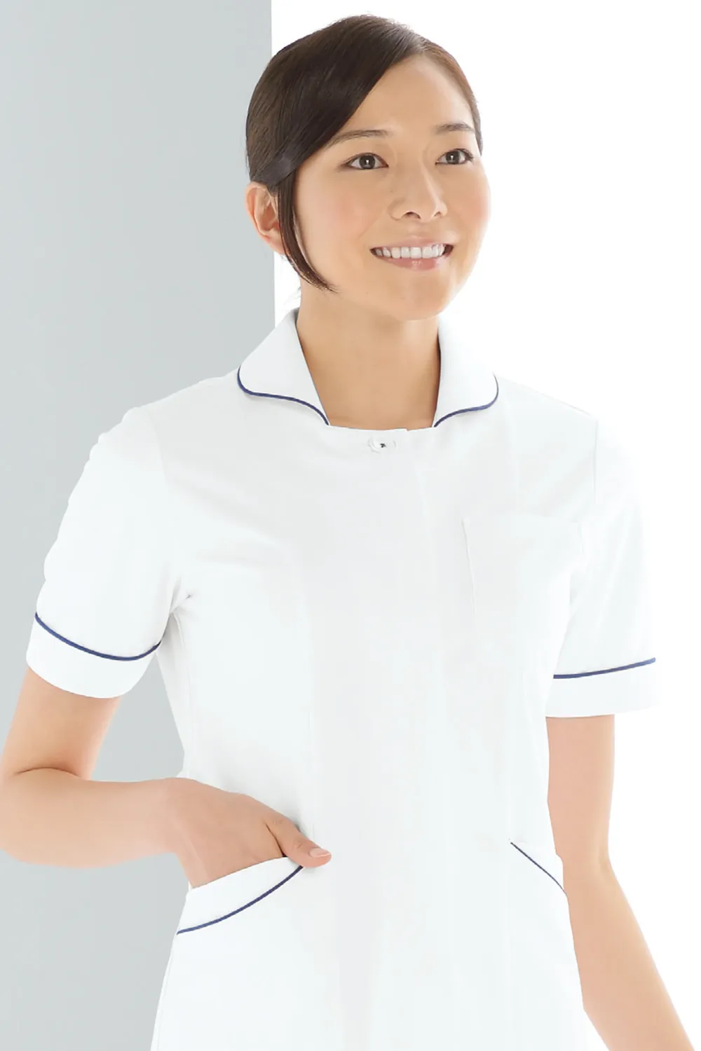 ワンピース半袖 KAZEN 020-28 白衣・診察衣・ナース服・介護服の専門店