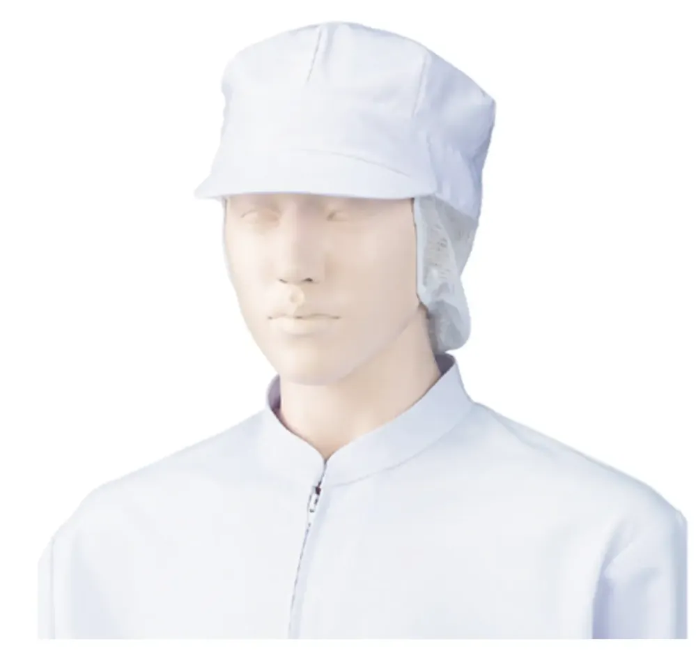 八角帽子（サイドメッシュ）（2枚入） KAZEN 475-41 食品工場用白衣・給食衣・クリーンルーム用ユニフォーム・厨房用白衣の専門店