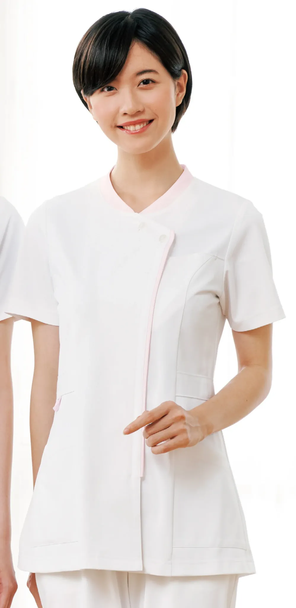 レディスジャケット半袖 KAZEN 778-23 白衣・診察衣・ナース服・介護服の専門店