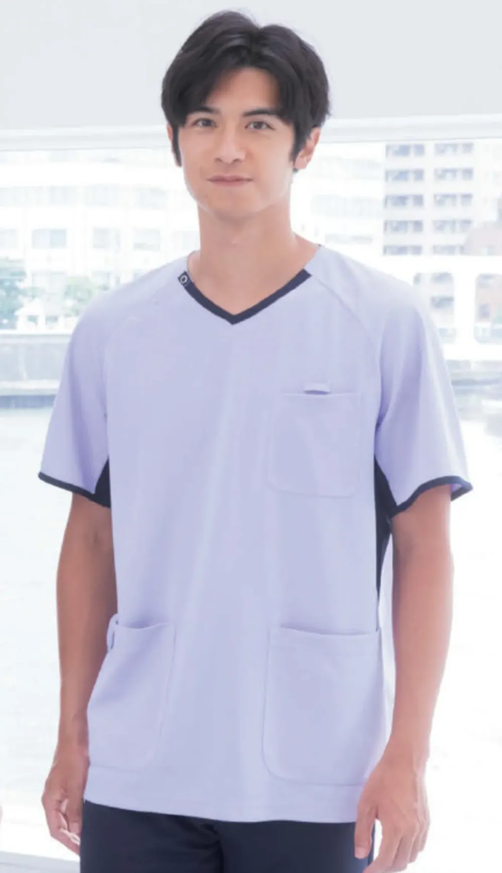 スクラブ（男女兼用） KAZEN 983-17 白衣・診察衣・ナース服・介護服の専門店