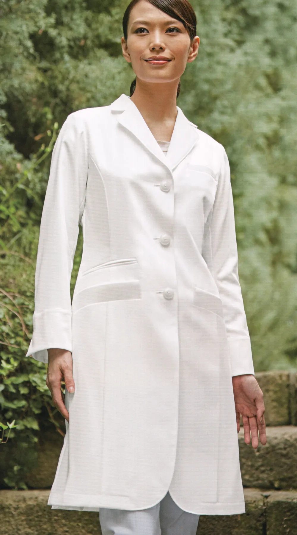 レディス診察衣 KAZEN KZN410-C10 白衣・診察衣・ナース服・介護服の専門店 医療白衣com