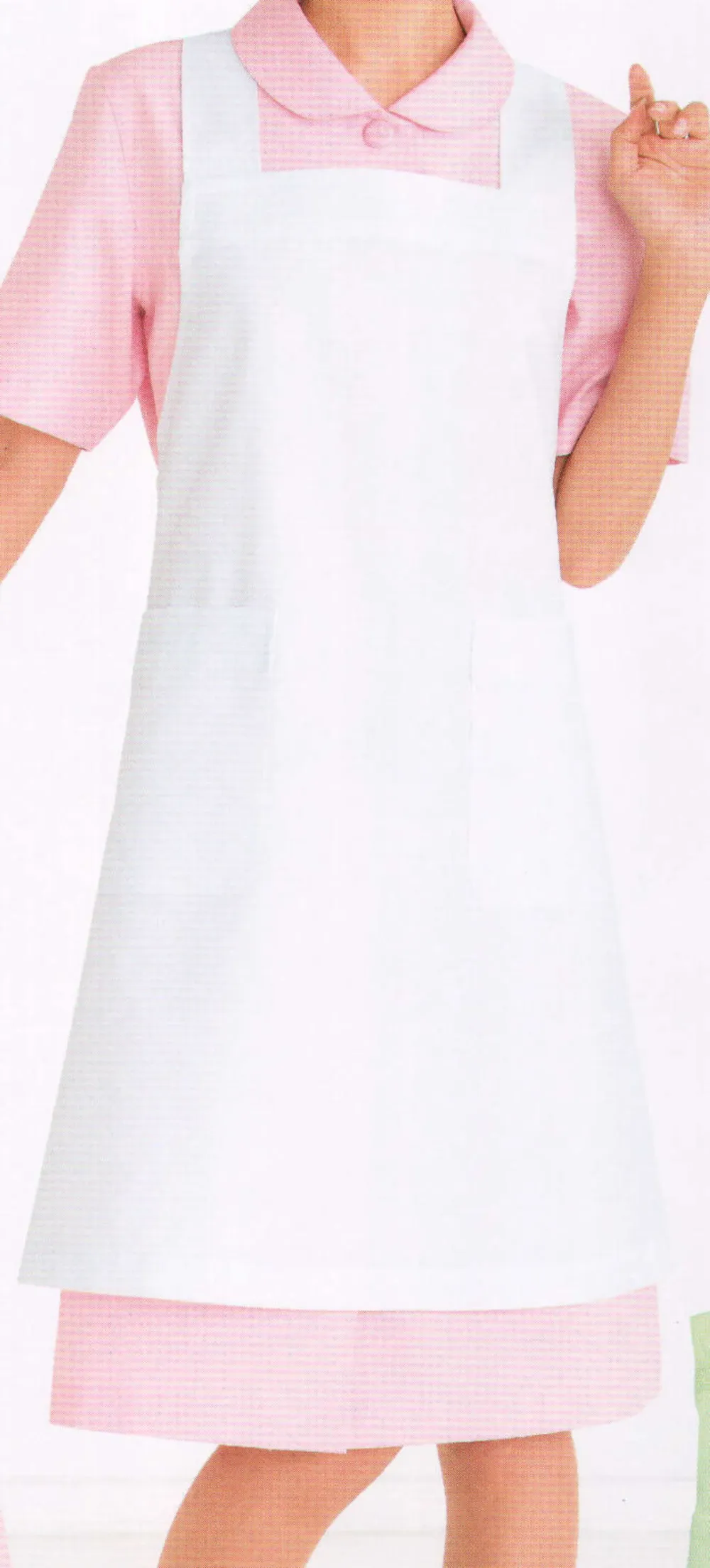 エプロン KAZEN YW41-C1 白衣・診察衣・ナース服・介護服の専門店