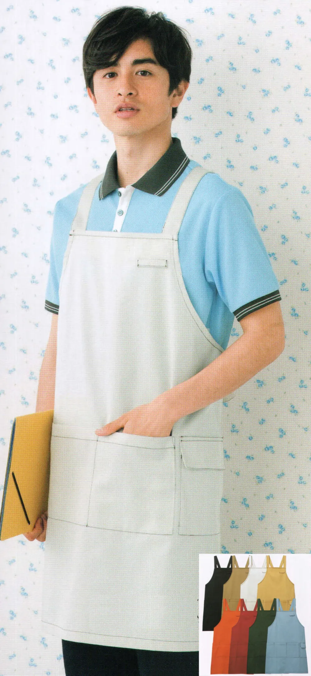 エプロン カーシーカシマ CAE-005 白衣・診察衣・ナース服・介護服の専門店