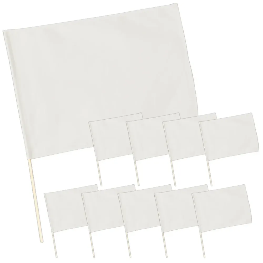 小旗 白 10本組 アーテック 18185 作業着・ワーキングユニフォームの専門店 作業服JP