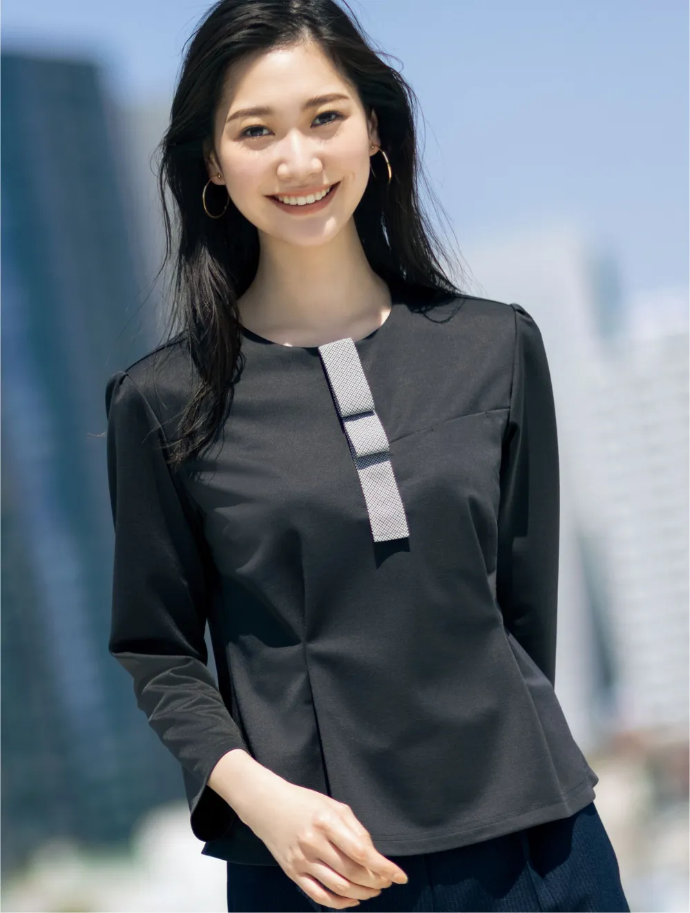 事務服JP プルオーバー（九分袖） セロリー S-37099 オフィスウェア・ユニフォームの専門店