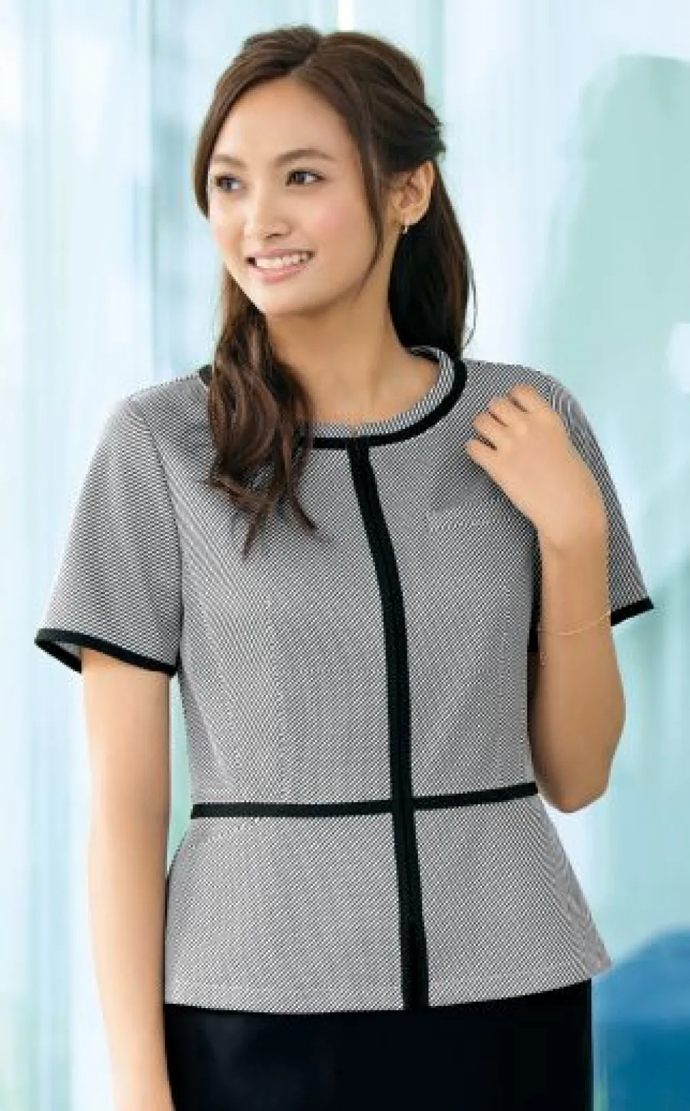 オーバーブラウス セロリー S-50530 オフィスウェア・ユニフォームの専門店｜事務服JP