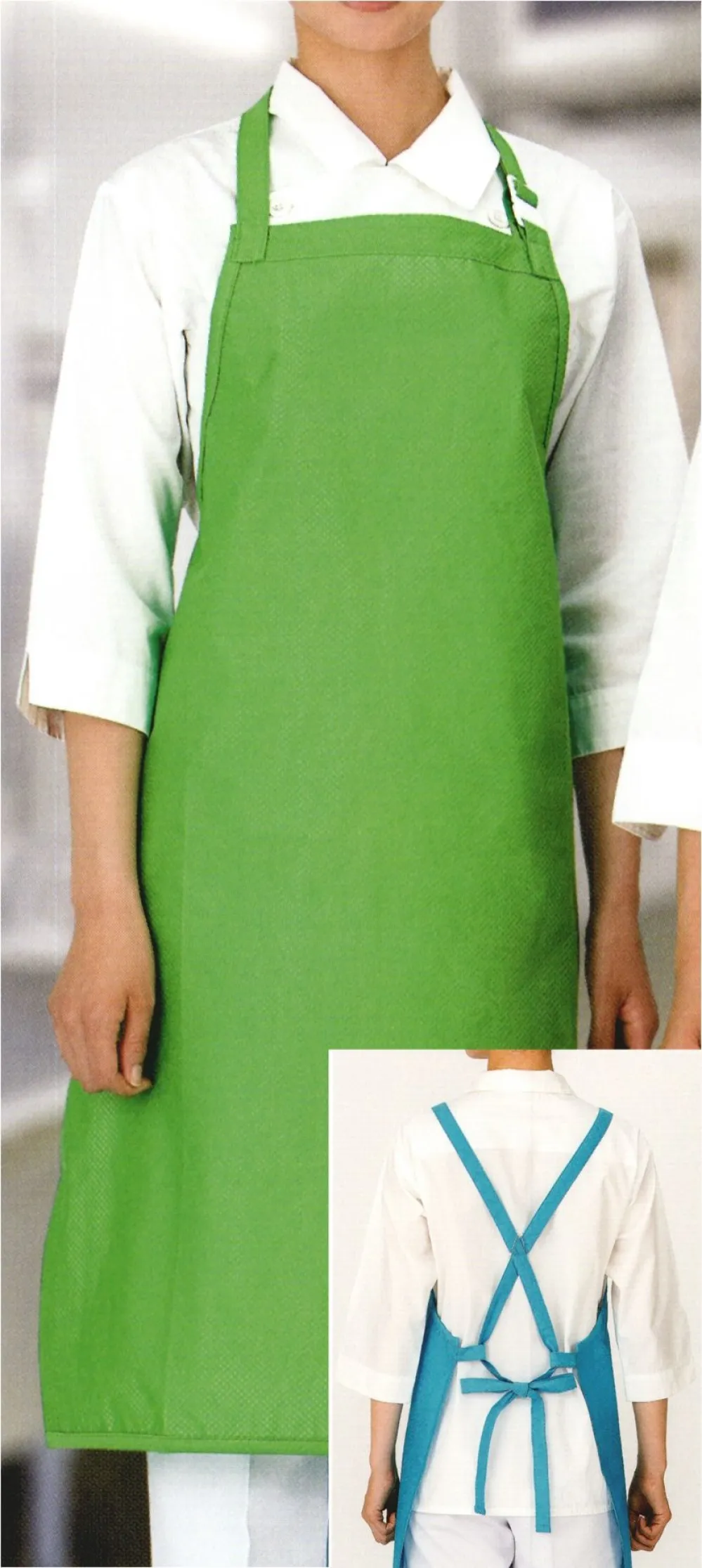 アイメッシュエプロン 首掛けタイプ E5200 55ネイビー：ホームセンターのEC・ジャングル - 配膳用品・キッチンファブリック